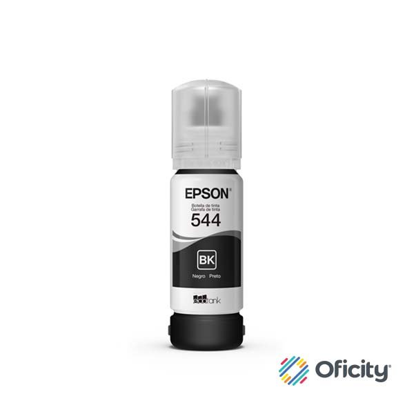 Tinta Epson T544-AL 65ml EcoTank L110/L3110/L3150/L5190 Color Negro ...