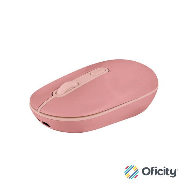 MOUSE RECARGABLE PERFECT CHOICE 2.4GHZ+BT CLIC SILENCIOSO COLORI – ROSA ...