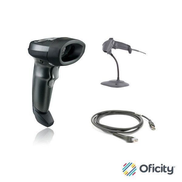 Lector Zebra LI2208 Lineal Imager 1D/USB/Negro/Base - Oficity